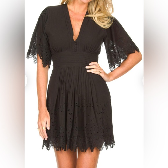 Magali Pascal | Dresses | Magali Pascal Black Broderie Backless Dress ...